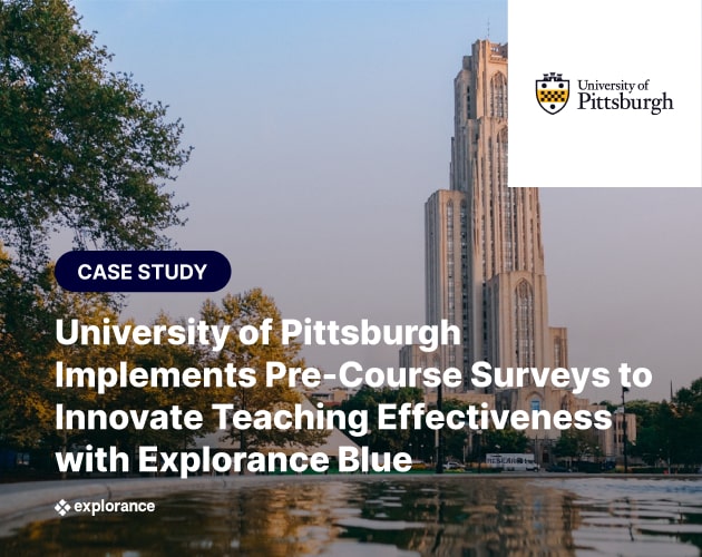 UPitt Leverages Explorance Blue | Explorance